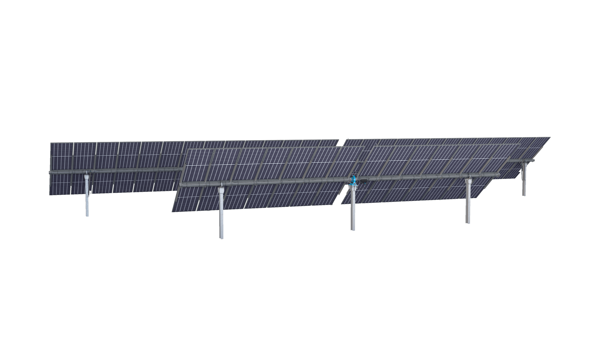 2P solar trackers | TracSmarT+2P | Solar Steel